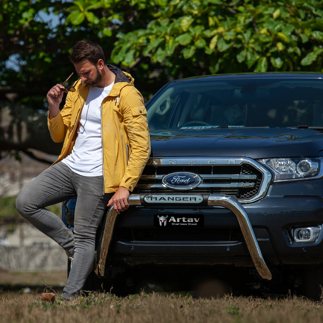 Ford Ranger T6 Facelift Pdc Nudge Bar Stainless Fast Professional